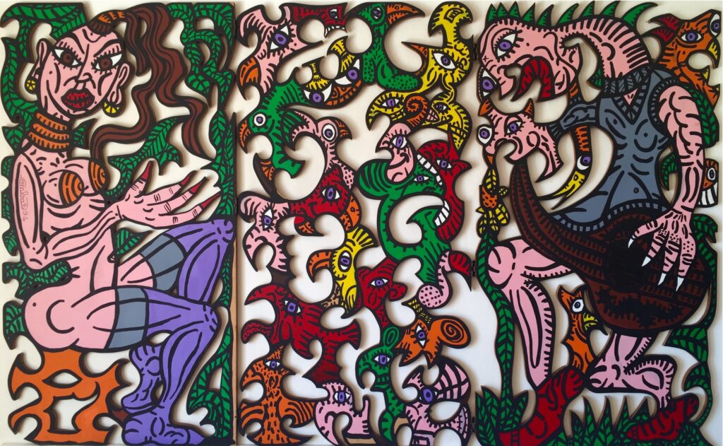 robert combas figuration libre galerie paul janssen saint-tropez